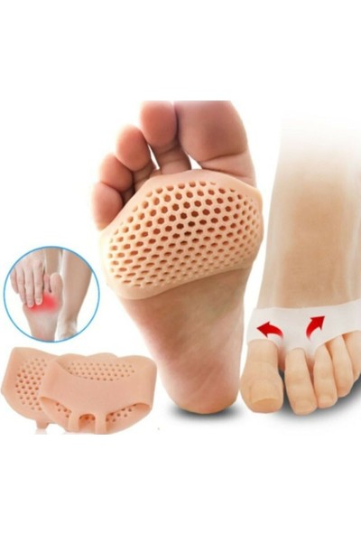 Pudra Shine Orta Parmağa Geçen Metatarsal Pad Ayak Parmak Gömleği-white Pudra Shine Orta Parmağa Geçen Metatarsal Pad Ayak Parmak Gömleği-white