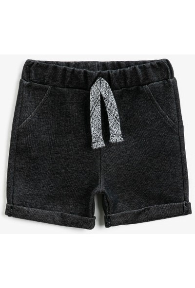 Koton Erkek Bebek Beli Bağlamalı Şort Pamuklu