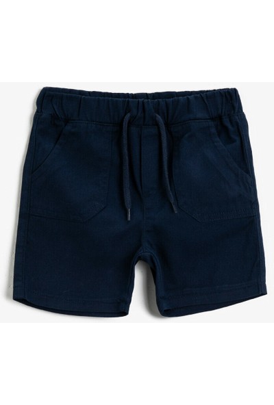 Koton Erkek Bebek Belden Baglamali Sort Pamuklu