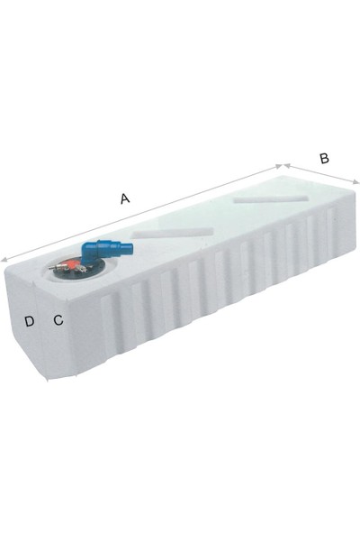 Cansb Yakıt Tankı 122 Lt Beyaz