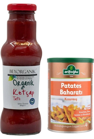 Beyorganik Organik Ketçap (Tatlı) 350 ml Arifoğlu Kızarmış Patates Baharatı 200 gr Beyorganik Organik Ketçap (Tatlı) 350 ml Arifoğlu Kızarmış Patates Baharatı 200 gr