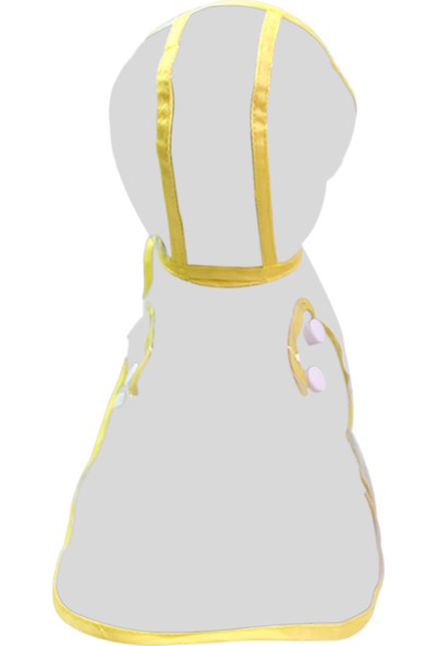 Hong Store Sarı Kenarlı Şeffaf Köpek Yağmurluğu (Yurt Dışından)