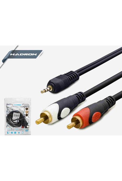 Hadron HD/HN-4646 2 Rca 3,5 mm Stereo Gold 1,5 mt