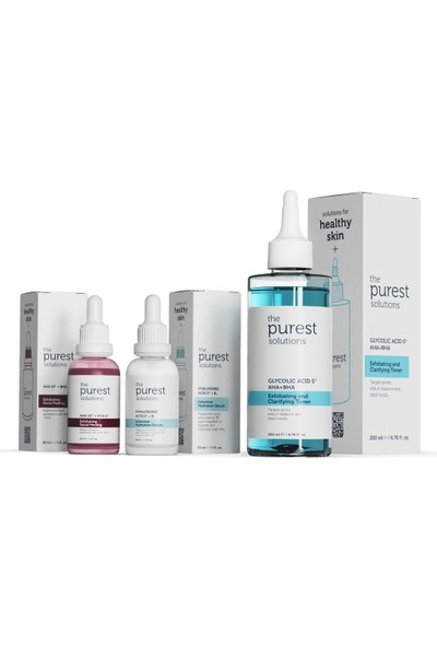 The Purest Solutions Siyah Nokta Önleyici ve Gözenek Sıkılaştırıcı & Nemlendirici Cilt Bakım Seti The Purest Solutions Siyah Nokta Önleyici ve Gözenek Sıkılaştırıcı & Nemlendirici Cilt Bakım Seti