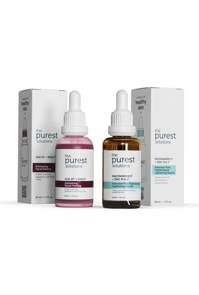 The Purest Solutions Sivilce ve Siyah Nokta Önleyici, Gözenek Sıkılaştırıcı Bakım Seti The Purest Solutions Sivilce ve Siyah Nokta Önleyici, Gözenek Sıkılaştırıcı Bakım Seti