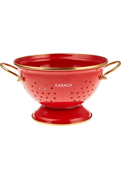 Karaca Retro 22 cm Kırmızı Süzgeç