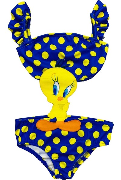 Cinarium Kız Çocuk Mayo - Sarı - 2-3 Yaş