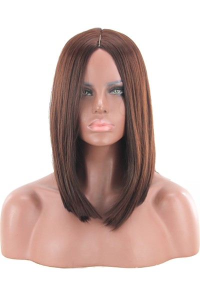 Farfi Kısa Düz Peruk (Yurt Dışından)