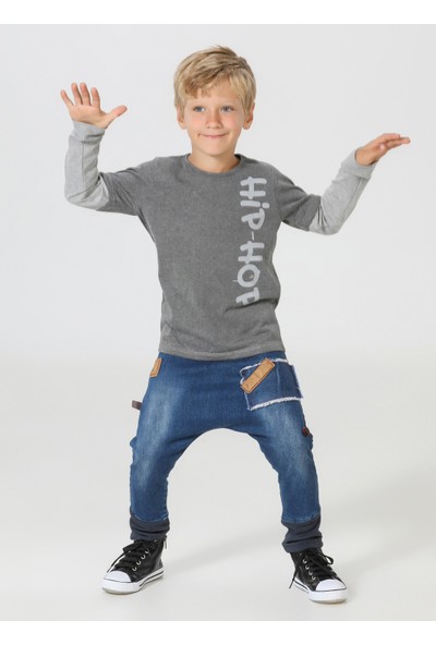 Zenokido Hip-Hop 2 'li Denim Takım