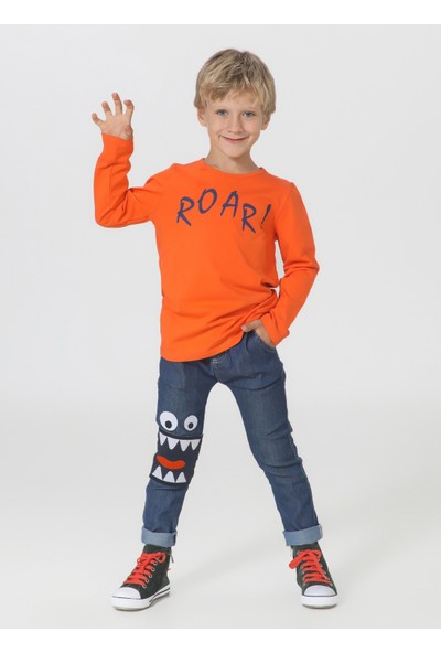 Zenokido Roar 2 'li Erkek Çocuk Denim Takım