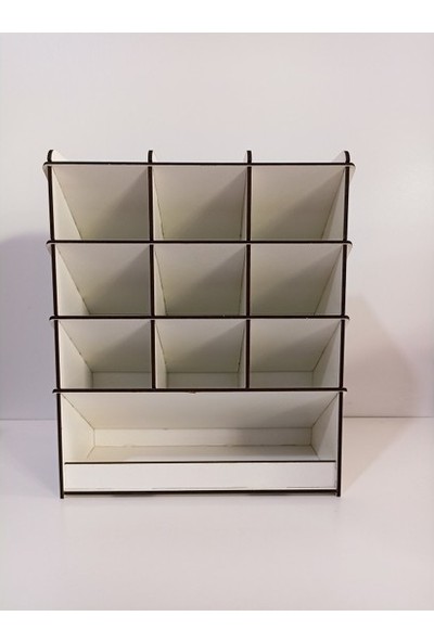 Ağaçistan Ahşap Kalemlik Organizer Beyaz