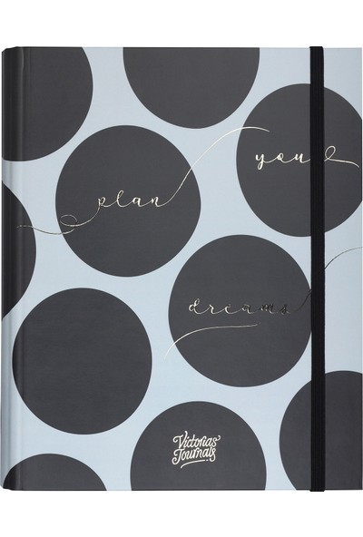 Victoria's Journals Noktalı Gizli Spiralli Defter Siyah - Beyaz 17 x 24 cm Victoria's Journals Noktalı Gizli Spiralli Defter Siyah - Beyaz 17 x 24 cm