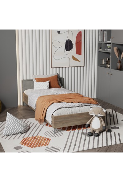 Robin Home Genç Odası Tek Kişilik Karyola Metal Ayak Robin Home Genç Odası Tek Kişilik Karyola Metal Ayak