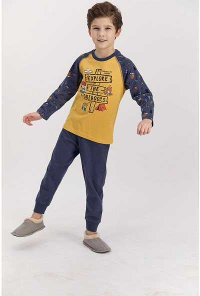 ROLY POLY Explore The Outdoors Hardal Erkek Çocuk Pijama Takımı ROLY POLY Explore The Outdoors Hardal Erkek Çocuk Pijama Takımı