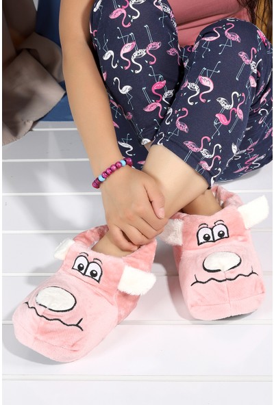 Woggo 1612 Hayvan Figürlü Kadın Ev Içi Panduf