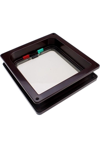 Kudi Kahverengi Kedi Köpek Kapısı 22,5X22,5X5,5 cm