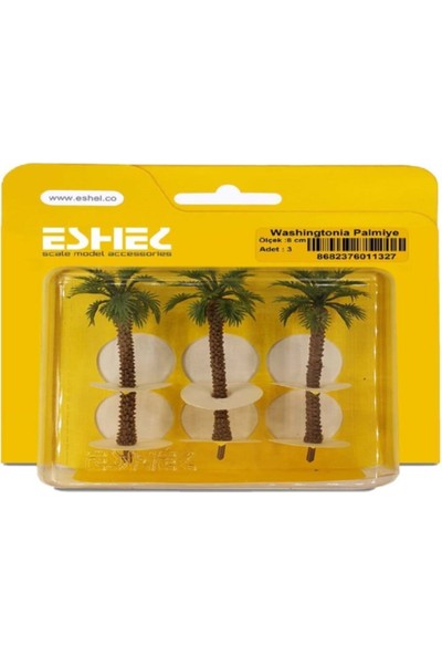 Eshel Washingtonia Palmiye--8 Cm--3 Lü Eshel Washingtonia Palmiye--8 Cm--3 Lü
