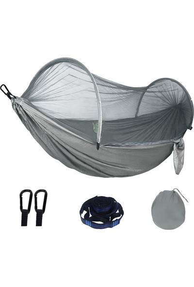 Helta Sineklikli Açık Hava İçin Kamp Hamağı - Gri (Yurt Dışından) Helta Sineklikli Açık Hava İçin Kamp Hamağı - Gri (Yurt Dışından)