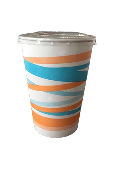 Rhino 12 Oz Delikli Kapaklı Karton Meşrubat Bardağı 40 Adet Rhino 12 Oz Delikli Kapaklı Karton Meşrubat Bardağı 40 Adet
