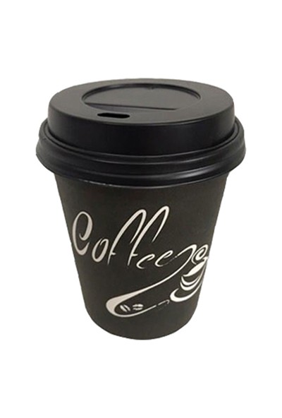 Rhino 14 Oz Delikli Kapaklı Karton Kahve Bardağı 100 Adet Rhino 14 Oz Delikli Kapaklı Karton Kahve Bardağı 100 Adet