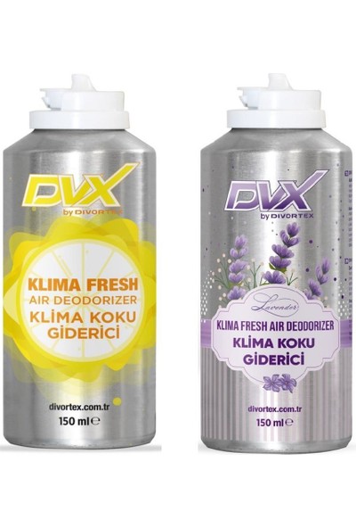 Divortex Lavanta ve Limon Kokulu Klima Bombası 150 Ml. x 2 Ad. Divortex Lavanta ve Limon Kokulu Klima Bombası 150 Ml. x 2 Ad.