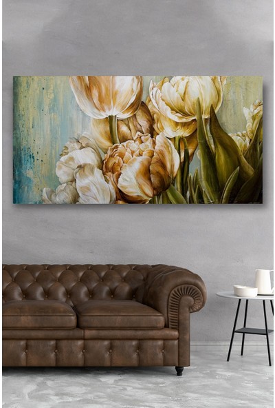 İon Lale Bahçesi Kanvas Tablo 60X120