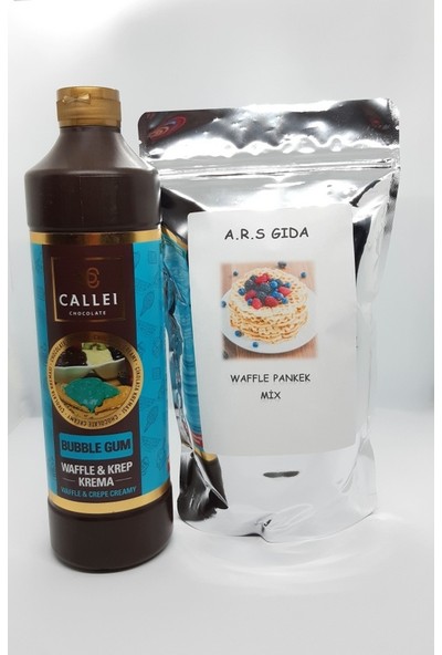 Callei Çikolata Sosu 2'li 1 kg + Waffle Pankek Karışımı 500 gr