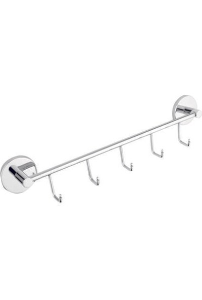 Denko Selin Krom Beş Kancalı Uzun Askılı Havluluk