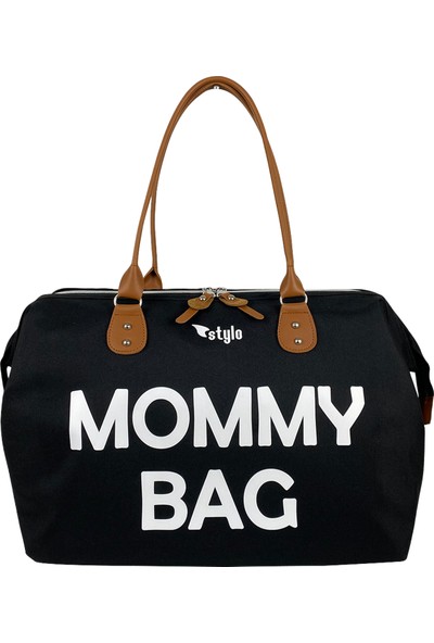 Stylo Mommy Bag Anne Bebek Bakım ve Kadın Çantası-Siyah