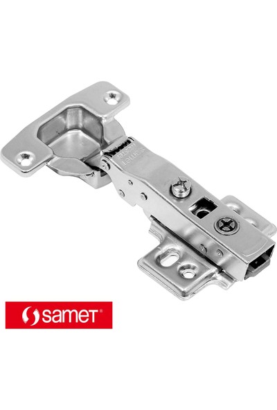 Samet Master Frenli Dolap Kapak Menteşesi Pistonlu Düz Tas Menteşe