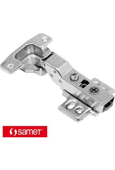 Samet Master Frenli Dolap Kapak Menteşesi Pistonlu Yarım Deve Tas Menteşe