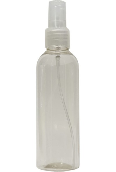 Güvenç Ambalaj 100 ml - 50 Adet - Şeffaf Plastik Boş Sprey Başlıklı Pet Şişe