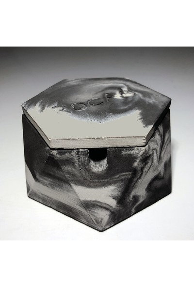 RocArt Home Beton Altıgen Kül Tablası (Antrasit- Füme) RocArt Home Beton Altıgen Kül Tablası (Antrasit- Füme)