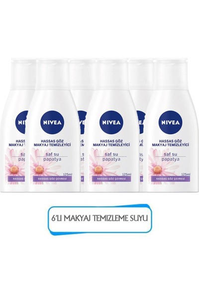 Nivea Hassas Göz Makyaj Temizleyici 125 ml 6lı Set