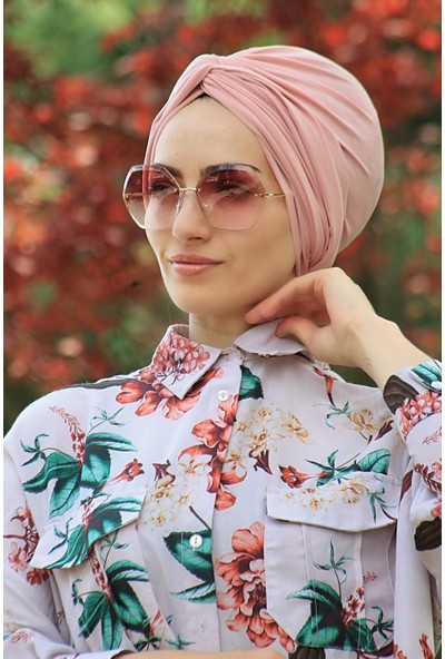 Amisos Bone Şal Dolama Bone Pudra Hazır Model - Yeni Model Tesettür Giyim Amisos Bone Şal Dolama Bone Pudra Hazır Model - Yeni Model Tesettür Giyim