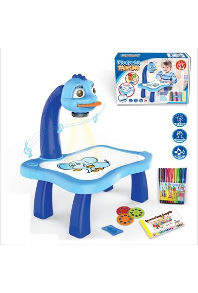 Easy Toy Çocuklar için LED Projektörlü Çizim Masası (Yurt Dışından)