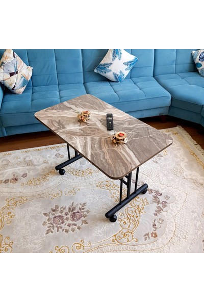 Şahbaz Mobilya Dekorasyon 60 x 100 cm Güdüm Tekerlekli Siyah Ayaklı Orta Sehpa Şahbaz Mobilya Dekorasyon 60 x 100 cm Güdüm Tekerlekli Siyah Ayaklı Orta Sehpa