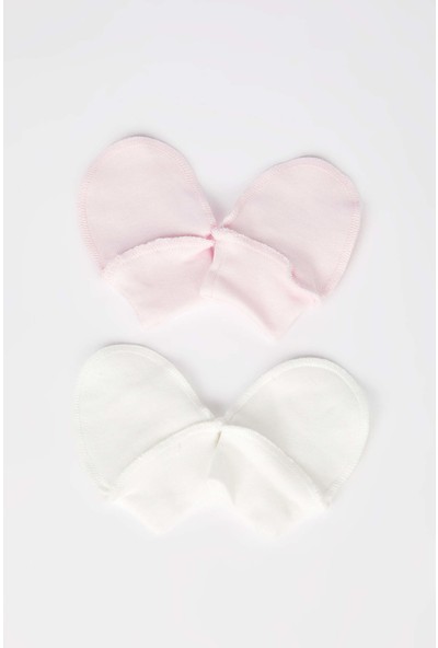 DeFacto Kız Bebek Desenli Yeni Doğan 2'li Eldiven W3743A221Au DeFacto Kız Bebek Desenli Yeni Doğan 2'li Eldiven W3743A221Au