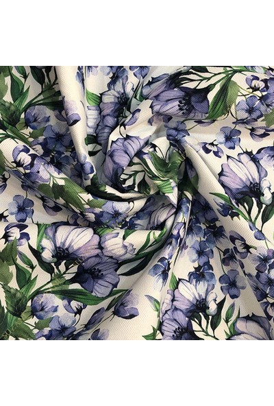 Suzani Lila Çiçek Desenli Kumaş KMS-1029 Suzani Lila Çiçek Desenli Kumaş KMS-1029