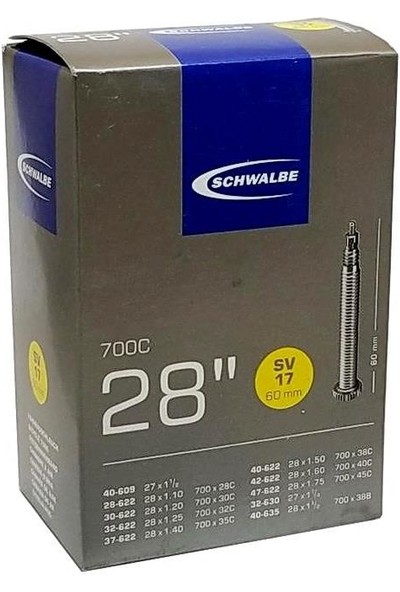 Schwalbe SV17 60MM 700X28 -45 Arası Iç Lastik Schwalbe SV17 60MM 700X28 -45 Arası Iç Lastik
