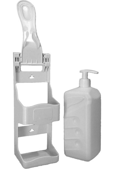 Essen Dezenfektan Duvar Askı APARATI+1000ML Pompalı Bidonu Essen Dezenfektan Duvar Askı APARATI+1000ML Pompalı Bidonu