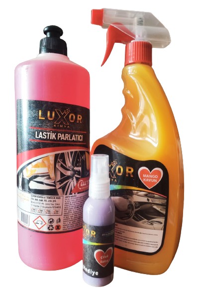 Luxor Oto Kokusu ve Lastik Parlatıcı 1 Lt Set