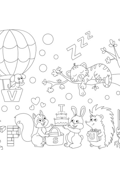 Proll Harfler Boyama Kağıdı