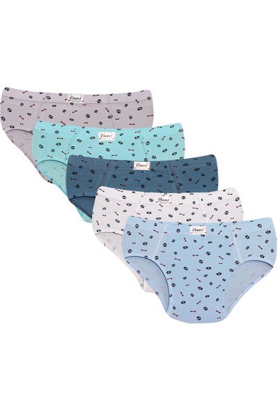 Onurel 5'li Erkek Çocuk Desenli Renkli Külot 140