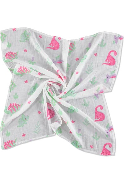 Hello Baby Bebek Dinozor Müslin Tek Çok Amaçlı Battaniye