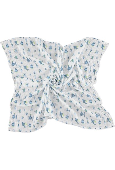 Hello Baby Bebek Helikopter Müslin Çok Amaçlı Battaniye