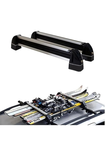 Carub 2'li Oto Kayak Snowboard Taşıyıcı Kilitli 78 cm