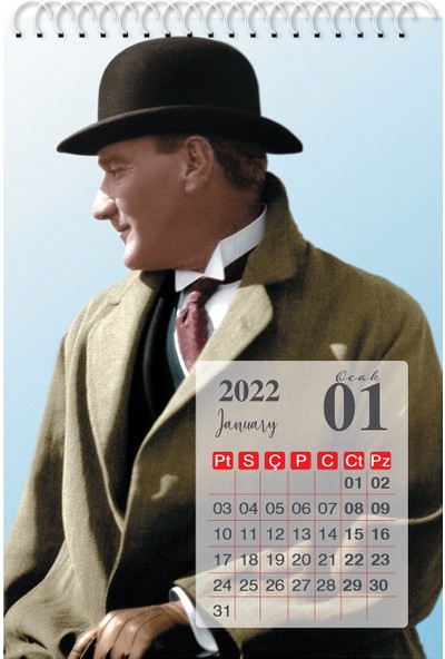 Naturel Basım Mustafa Kemal Atatürk Duvar Takvimi 2022-33 x 48 cm Naturel Basım Mustafa Kemal Atatürk Duvar Takvimi 2022-33 x 48 cm