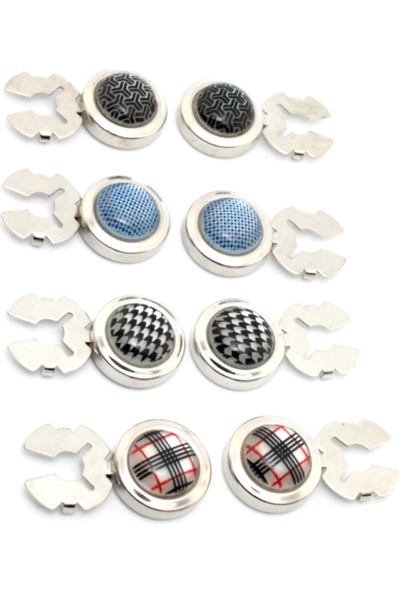 Ocean Pole 4 Çift Düğme Kapağı Kol Düğmeleri Ocean Pole 4 Çift Düğme Kapağı Kol Düğmeleri