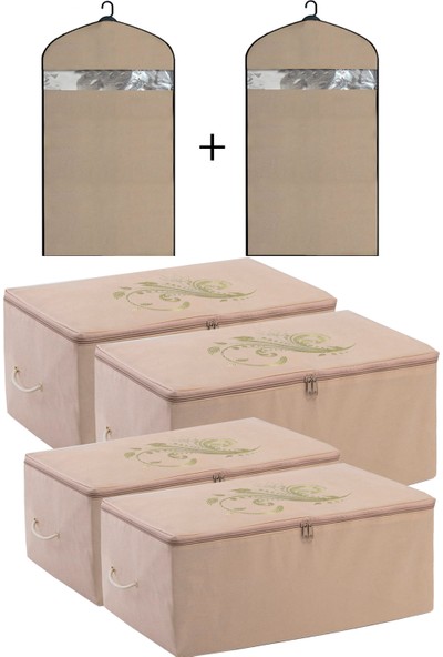 Umbellatum Hurç Organizer - Saklama Çantası Mega Boy 74 x 46 x 46 cm. - Büyük Boy 64 x 41 x 35 cm. ve Elbise Kılıflı Set Umbellatum Hurç Organizer - Saklama Çantası Mega Boy 74 x 46 x 46 cm. - Büyük Boy 64 x 41 x 35 cm. ve Elbise Kılıflı Set
